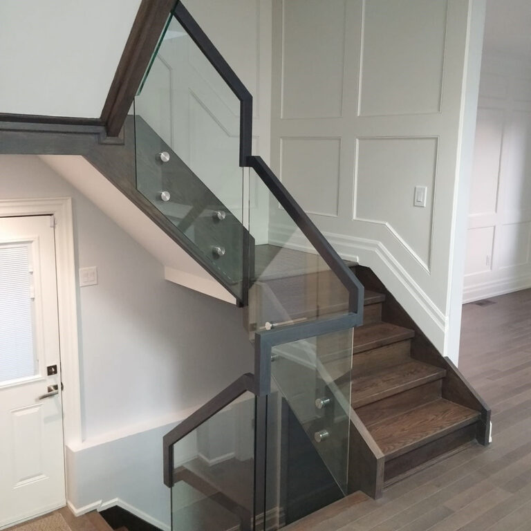 Best Interior Glass Stair Railing Installations in Toronto & GTA